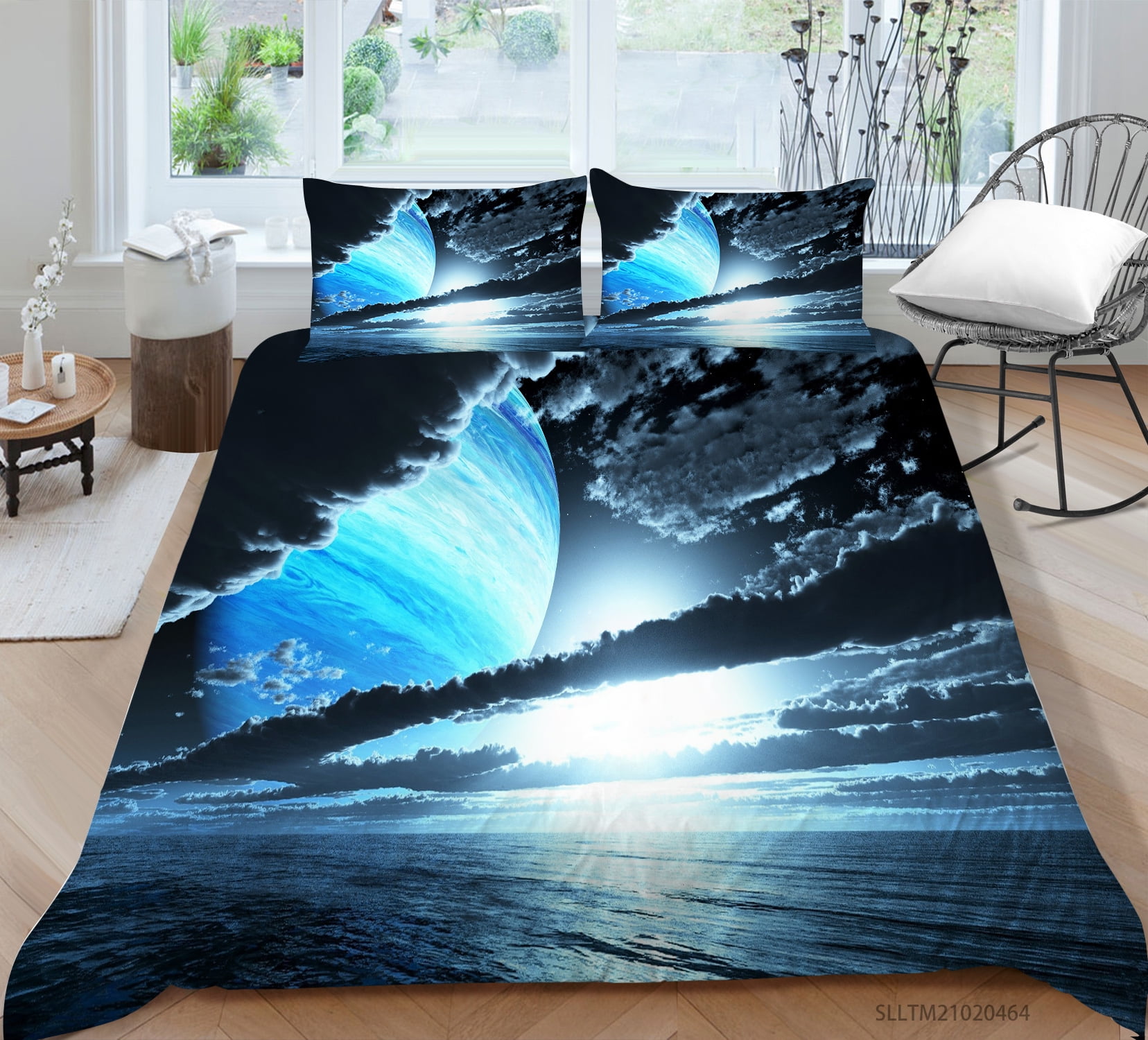 Wenjialing Fashionable 3d Clouds Printing Duvet Cover Set Highend