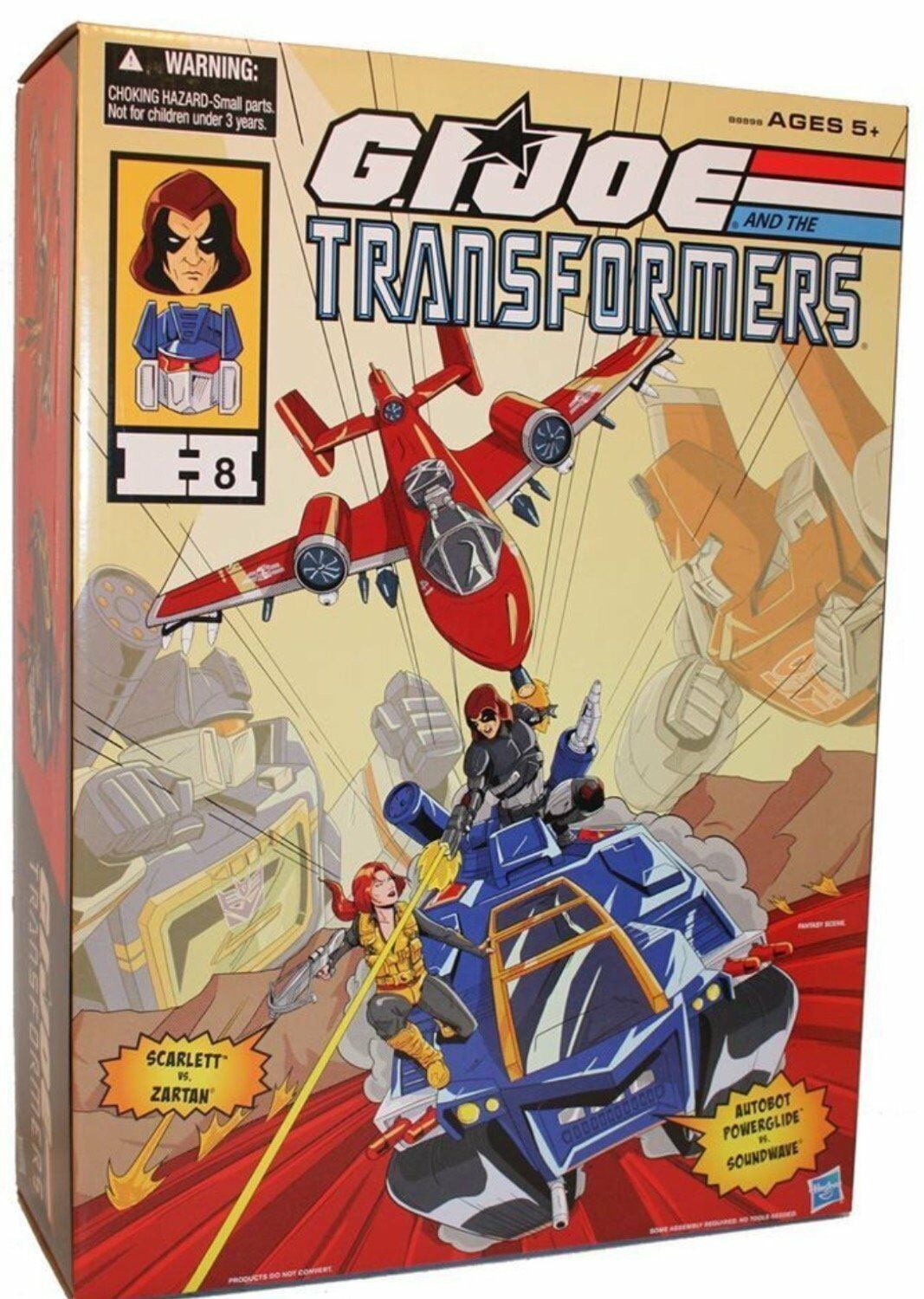 G.I.Joe Transformers Autobot Powerglide vs Soundwave Crossover Set ...