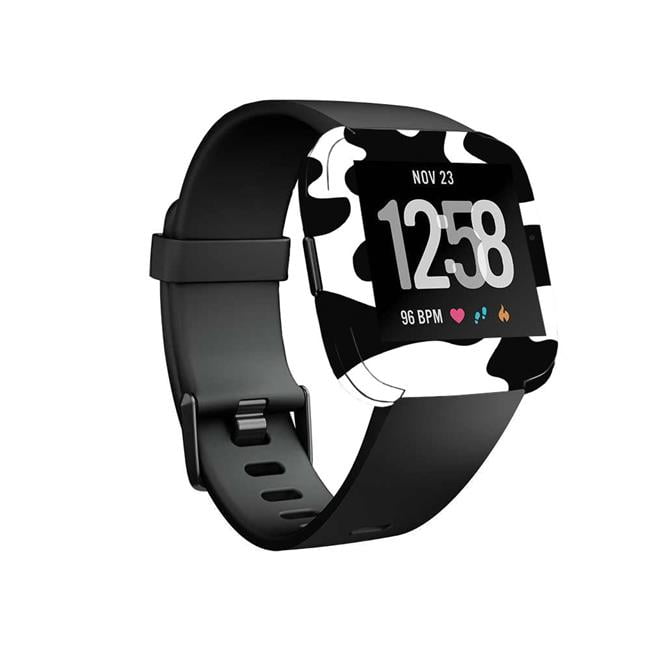 MightySkins FITVE-Cow Print Skin for Fitbit Versa Smartwatch - Cow ...