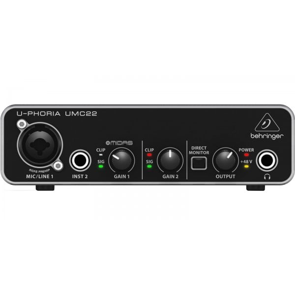 Behringer U-Phoria UMC22 Interface de Audio USB Behringer UMC22 ...