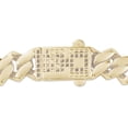 1.50 Cttw Natural Diamond Men's Cuban Link Bracelet in 10K Yellow Gold ...