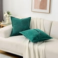 24×24 Inch Decorative Throw Pillow Cover Set, Soft Corduroy Fabric ...