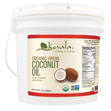 Nutiva Organic, Cold-Pressed, Unrefined, Virgin Coconut Oil from Fresh, non-GMO, Sustainably ...