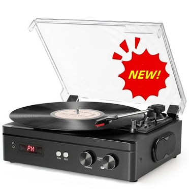 DIGITNOW Bluetooth Record Player with Stereo Speakers, Turntable for ...