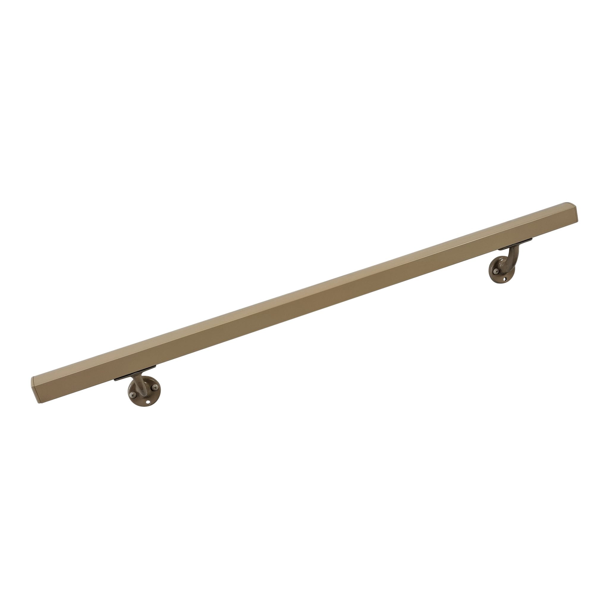 AHR Aluminum Wall Handrail w/ Mounts (8' Length,Clay) - Walmart.com