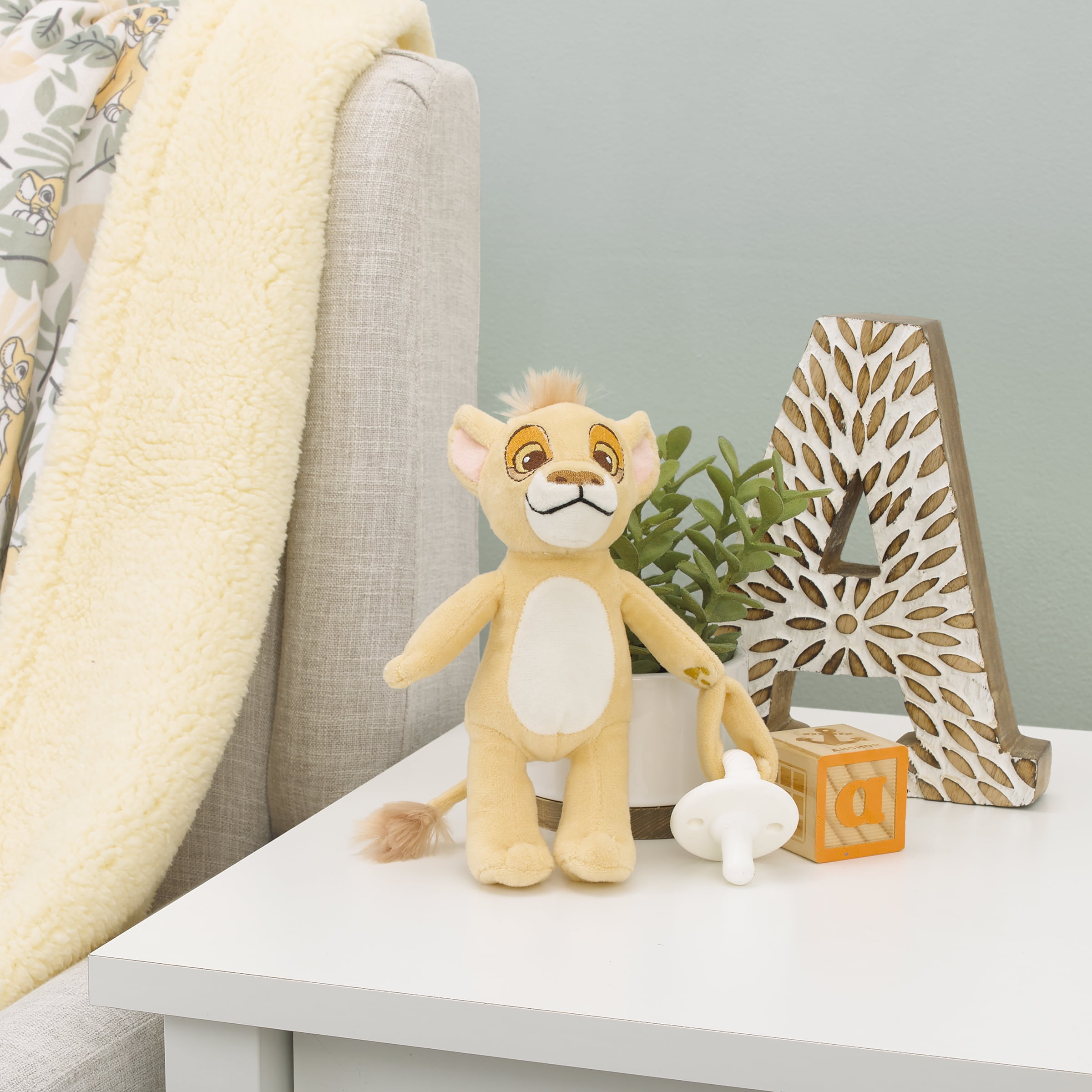 Buy Disney Lion King Simba Tan Super Soft Plush Pacifier Buddy Online ...