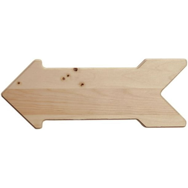 Walnut Hollow Pine Arrow Signboard - Walmart.com