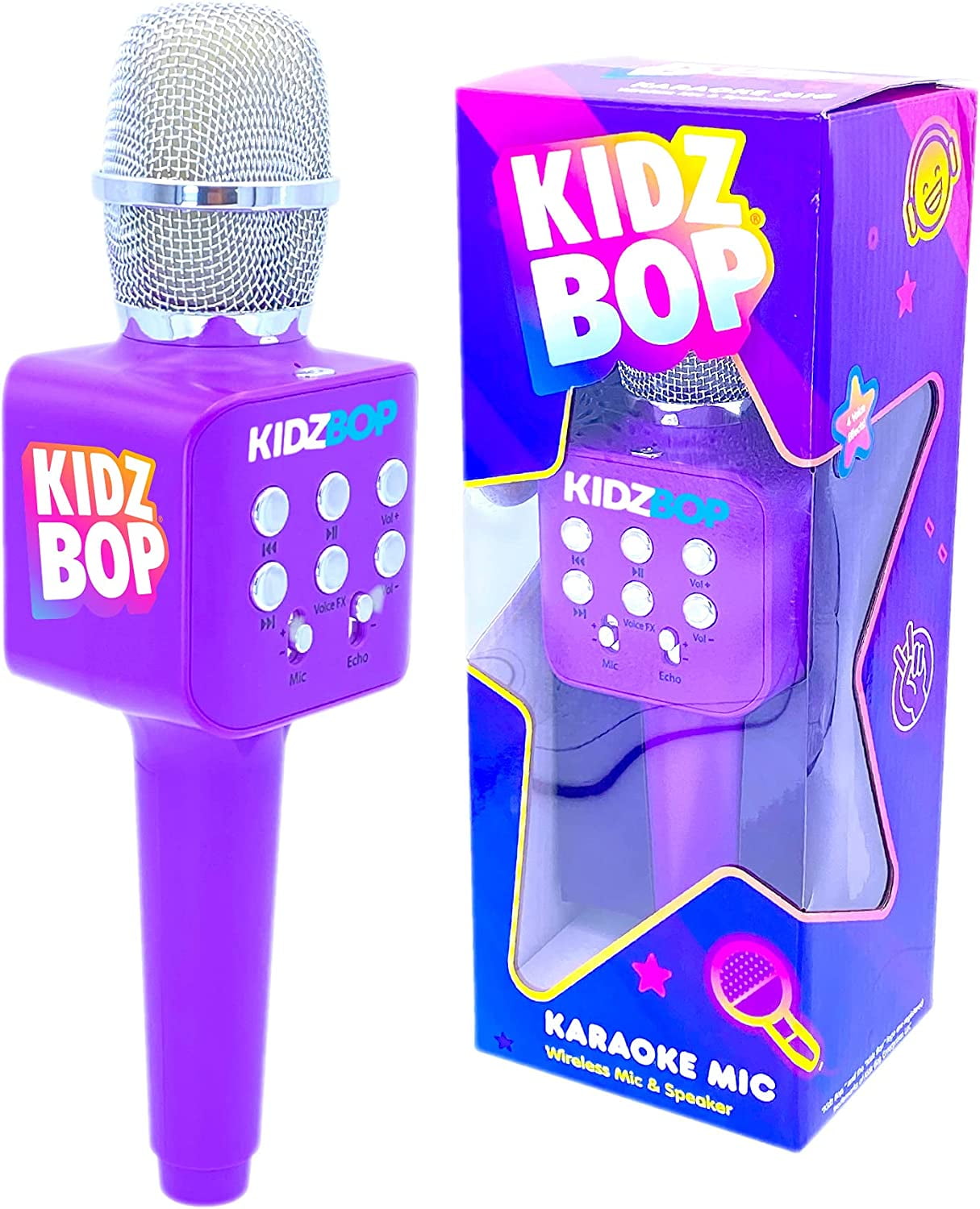Move2Play Kidz Bop Bluetooth Karaoke Microphone Gift, The #1 Music Brand For Kids, Toy For 4, 5 ...