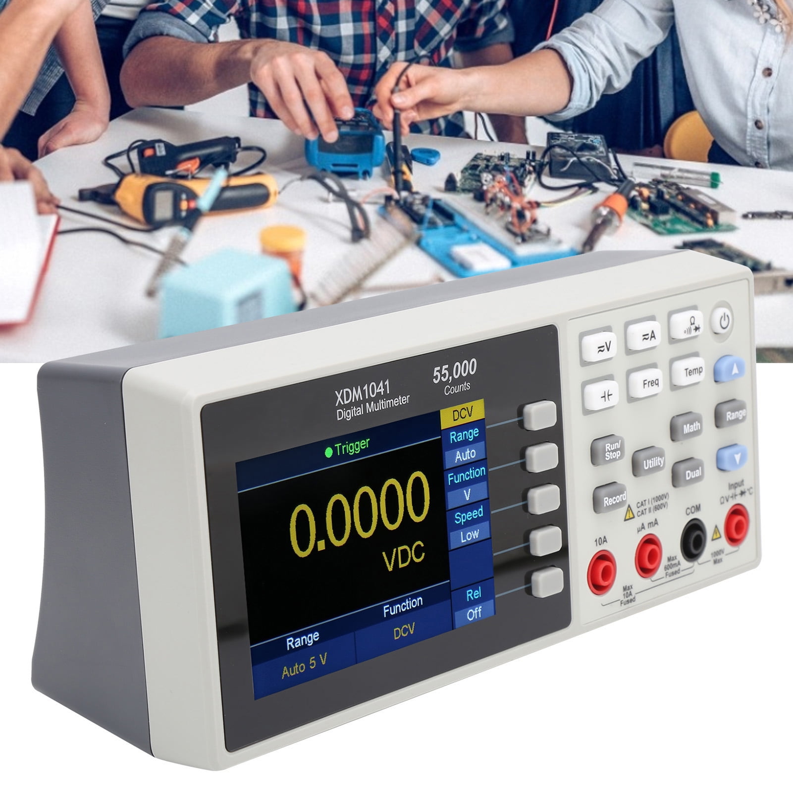 Multímetro de Banco, XDM1041 Probador de Voltaje Lcd de 3,5 Pulgadas ...