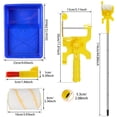 Paint Edger Roller Brush Kit Clean-Cut Wall Paint Roller Handheld Paint ...