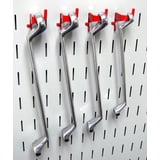 Slotted Metal Pegboard Deluxe Hook Kit for Wall Control Metal Pegboard ...