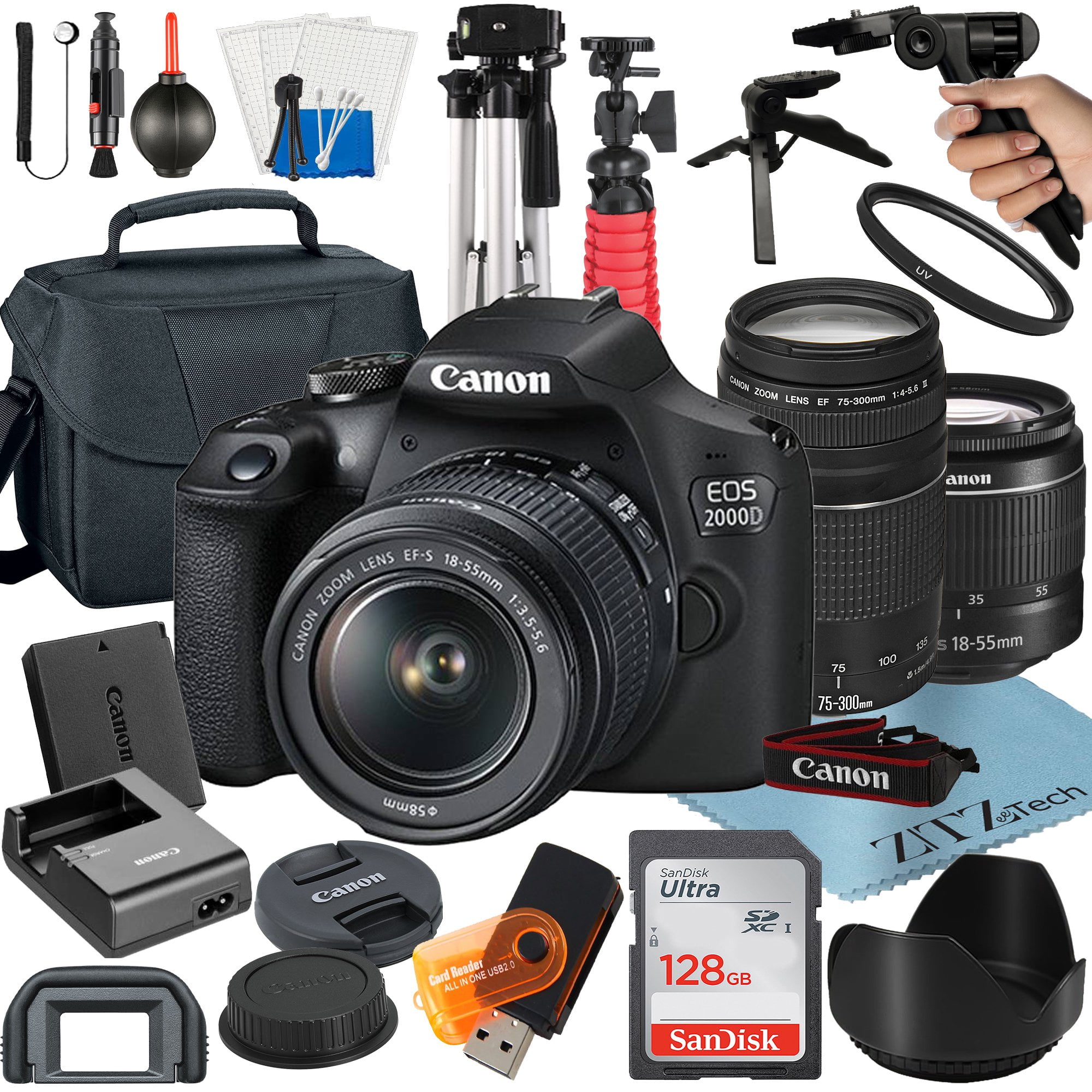 Click here for Canon Eos 2000d / Rebel T7 Dslr Camera Bundle With... prices