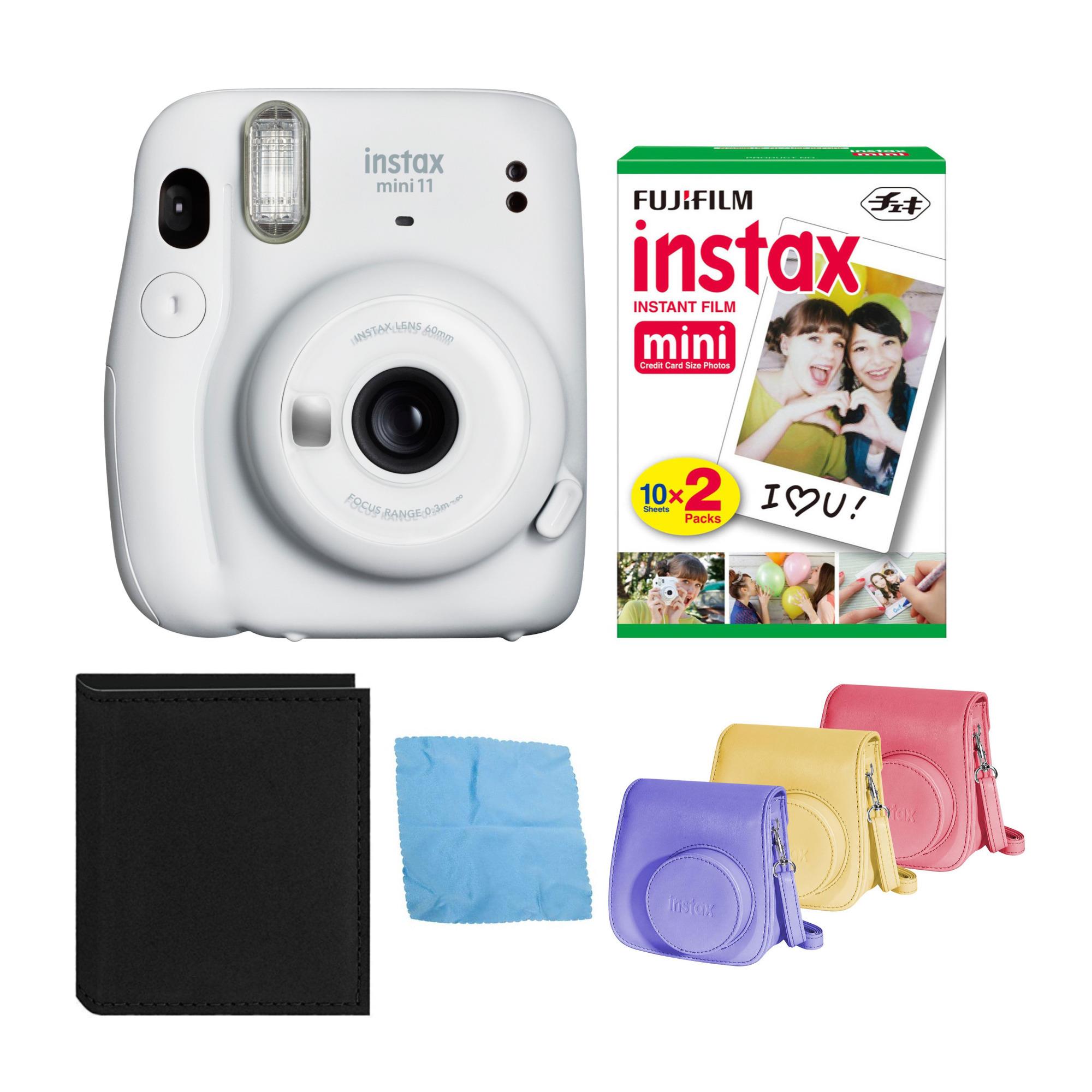 Fujifilm Instax Mini 11 Instant Camera (White) with Case and Instant ...