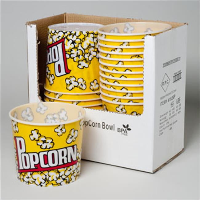 RGP 41826P Ectra Large Round Popcorn Bowl - Gold Color, Pack Of 24 ...