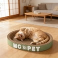 Cardboard Cats Scratcher with Lounger Bed 2 In 1 Corrugated Scratching ...