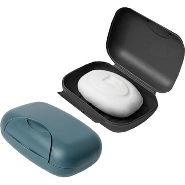 Square Soap Dish for Shower, Vonpri Square Soap Holder Travel Container ...