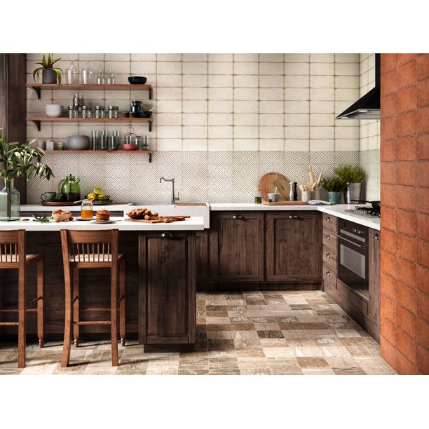 Mulia Inc - Rivoli 6" x 12" Ceramic Field Tile in Saboya - Walmart.com