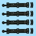 Renovators Supply Offset Slide Bolt Latch 8 3/4" Black Wrought Iron ...