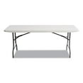 Alera Resin Rectangular Folding Table with Plastic Foldable Legs, 72w x ...