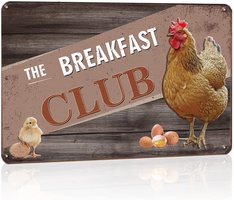 Funny Chicken Coop Rules Sign, Retro Vintage Rustic Notice Plaque ...