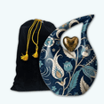 Blue Teardrop Cremation Urn for Human Ashes Adult 200 Cubic Inches ...