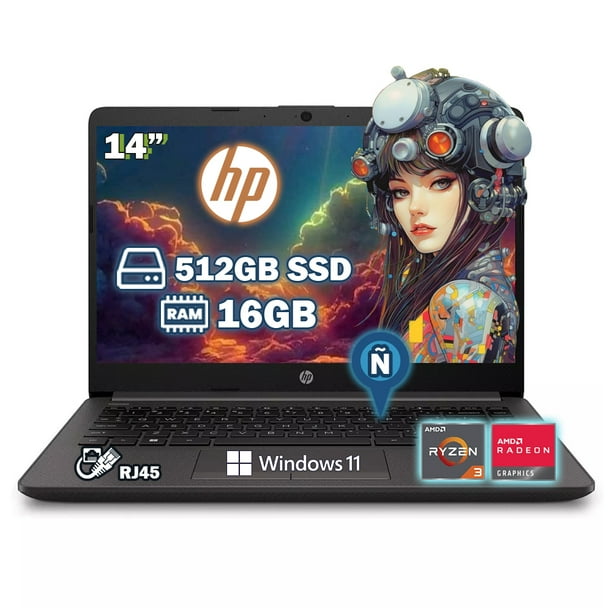 Laptop HP 245 G9 Ryzen 3-3250U 512GB 16GB Ram | Walmart en línea