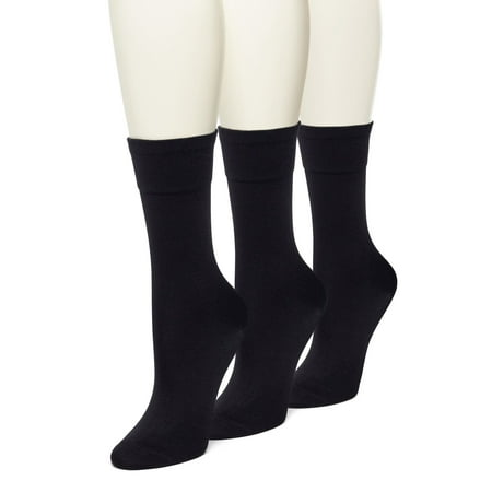 No Nonsense Women's Ultra Smooth Sock 3-Pack, Black, 4-10 | Walmart Canada