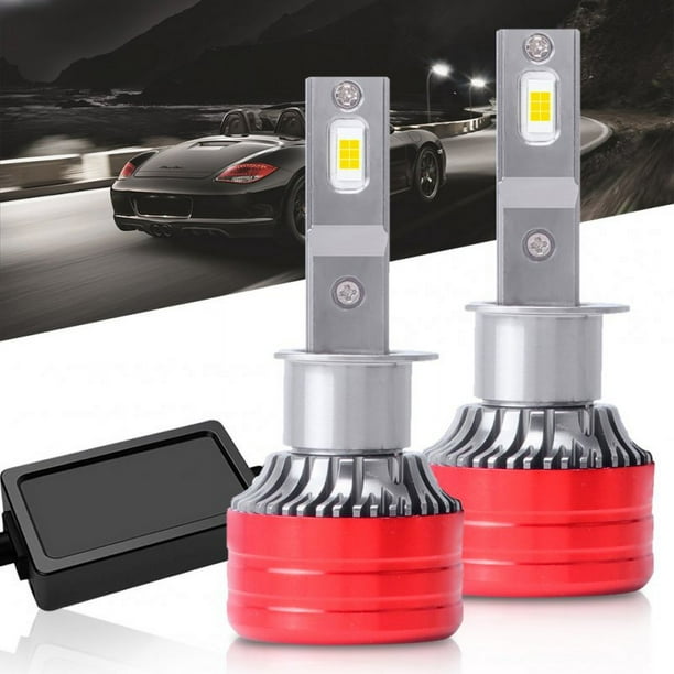 1 Pair Metal F5 Car Led Headlight Shock-proof Waterproof Head-lamp Bulb ...