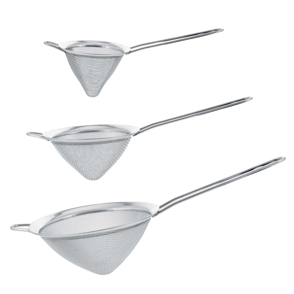 U.S. Kitchen Supply - Set of 3 Conical Fine Twill Mesh Stainless Steel ...