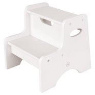 LivingSURE Extra Wide Step Stool with Handle, 20” x 15.6” x 38.4 ...