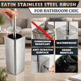 Toilet Brush And Holder Set Stainless Steel (color) - Walmart.com