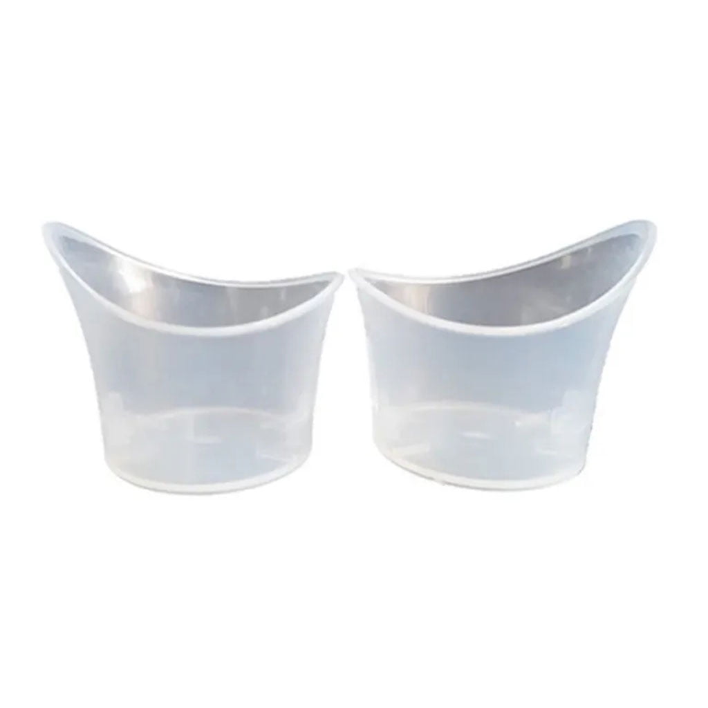 Sofullue 20Pcs Eye Wash Cup Eye Flush Cups Plastic Durable Transparent ...