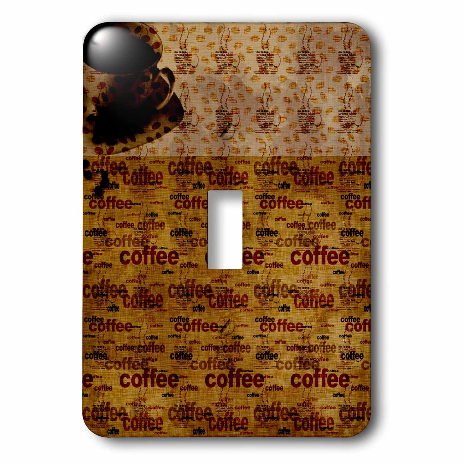 Coffee Time- Fun Art- Drinks single toggle switch lsp-99186-1 - Walmart.com