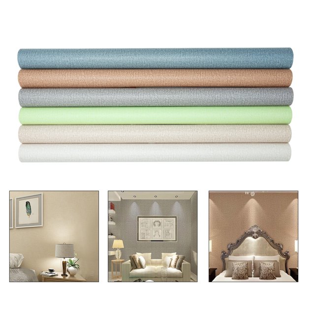 Linen Peel and Stick Wallpaper Self Adhesive Contact Paper Solid Color ...