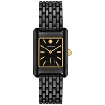 Tory Burch Eleanor TBW1087 Black Dial Black Ceramic Bracelet 31mm ...