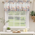 2 Pack Valances for Windows, Pink Spring Floral Window Valances for ...
