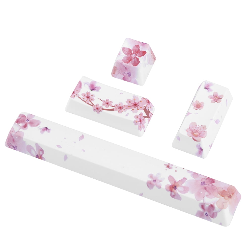 Keycap, DIY Sakura Pattern Keycaps Enter Key Cap Teclado Keycap ...