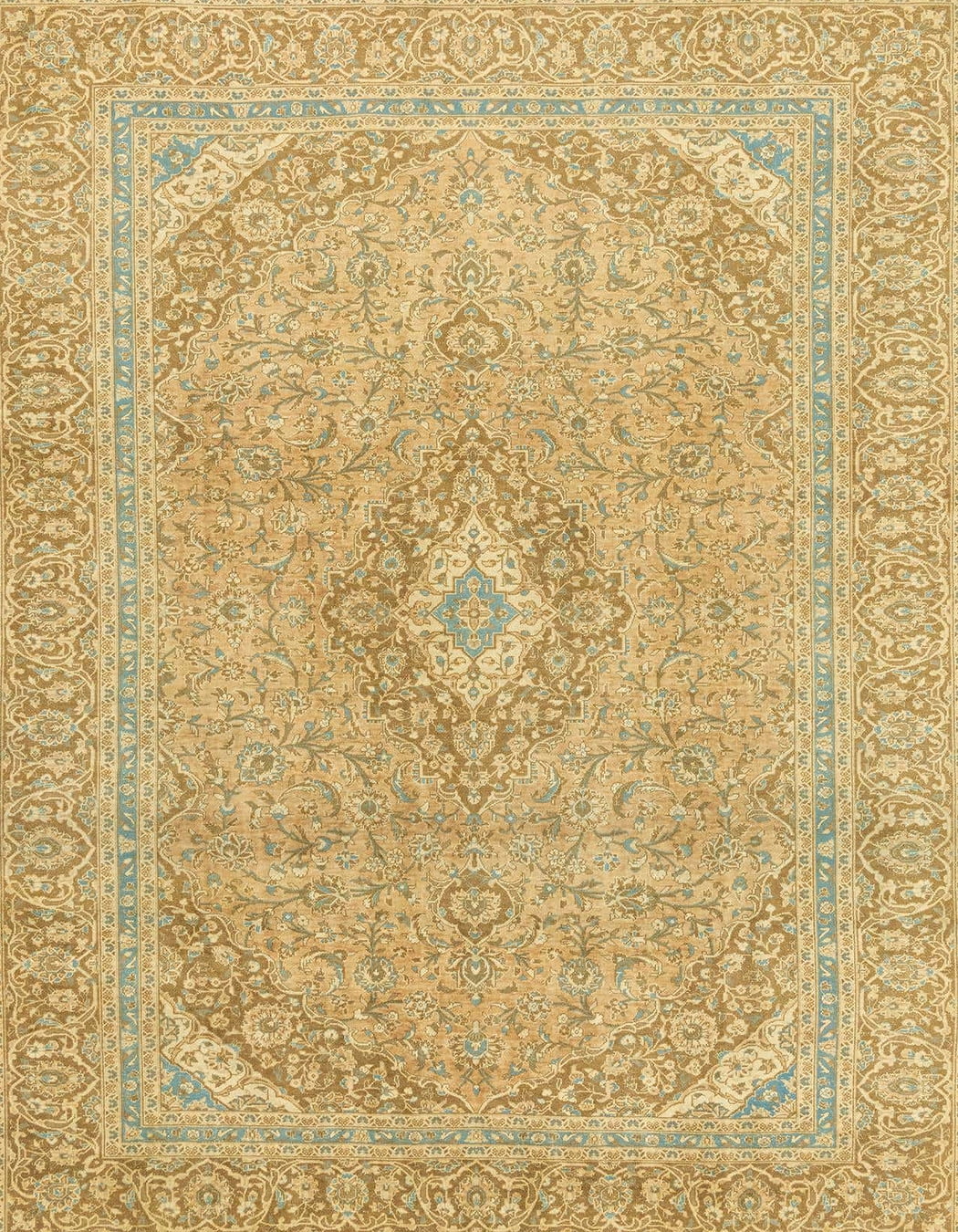 Ahgly Company Indoor Rectangle Abstract Chrome Gold Yellow Abstract ...