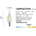 EFEMF-AC/DC 12V Low Voltage LED Candelabra Bulb, 2W 200Lm, Dimmable ...
