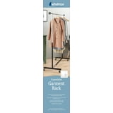 Whitmor Adjustable Rolling Expandable Garment Rack, Metal, Black and ...