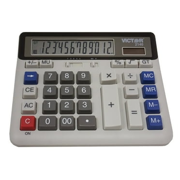Victor Tuffcalc Desktop Calculator, 12-Digit LCD - Walmart.com