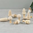 20Pcs Unfinished Wooden Tree DIY Wooden Tree Mini Wood Trees for DIY ...