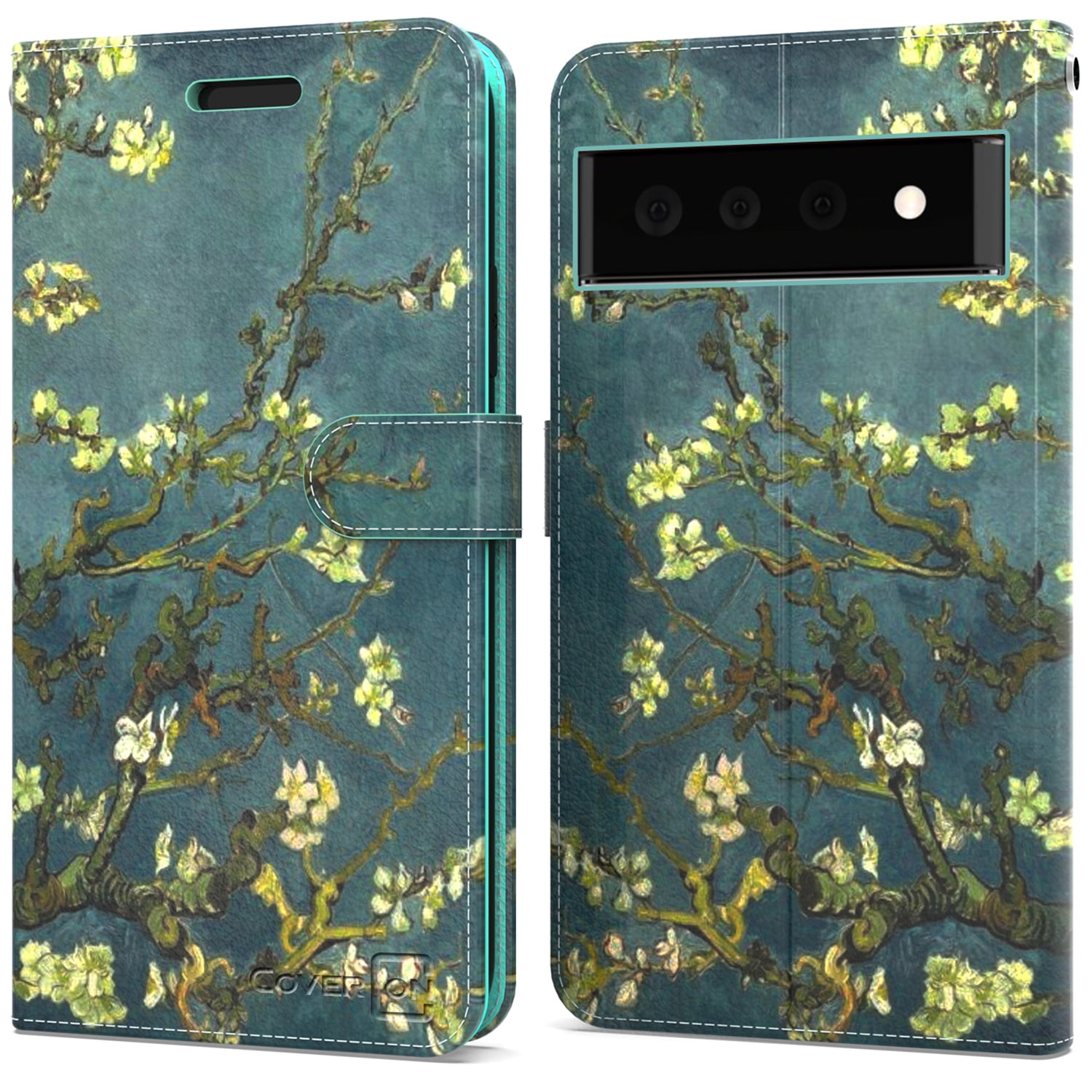 CoverON for Google Pixel 6 Wallet Case, RFID Blocking Vegan Leather 6x ...