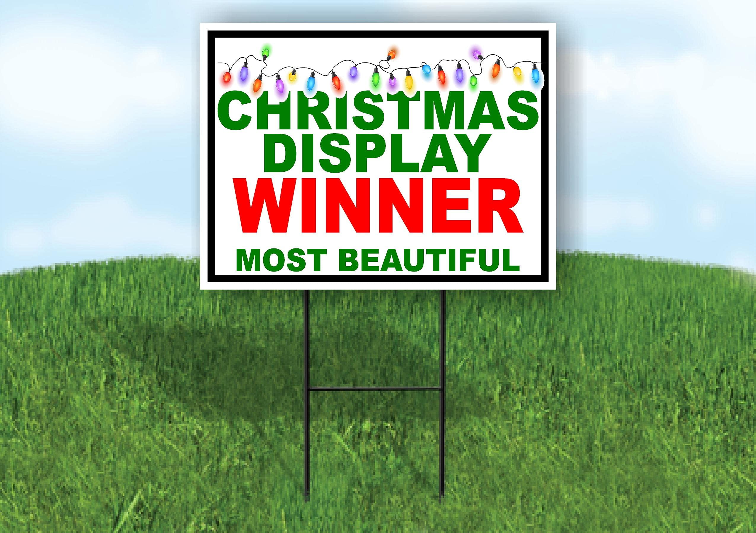 Work House Signs Single Sided Sign Christmas Display Winner Most ...