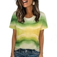 HOMBOM Trendy Shirts for Women Oversized Green Tie dye Soft Loose ...
