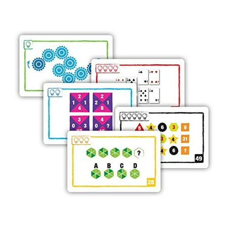 Brain Games Logic Cards Blue - Math Brain Teaser Card Game for Kids ...