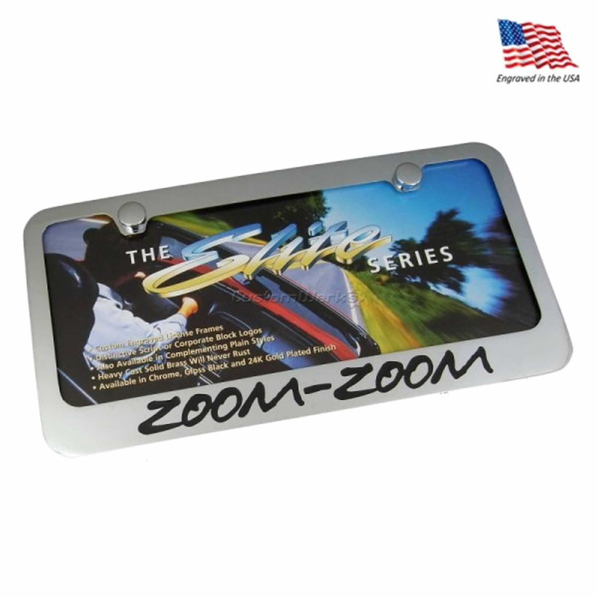Mazda Zoom Zoom License Plate Frame (Chrome) - Walmart.com