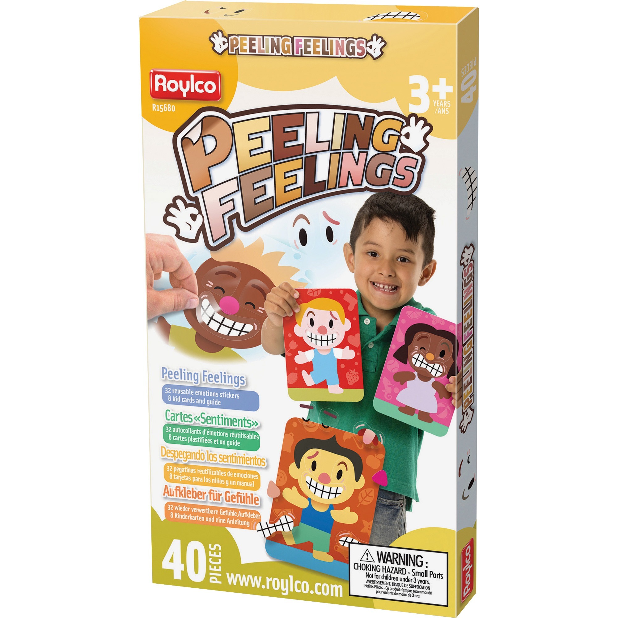 Roylco RYLR33251 Kid Cards Peeling Feelings Stickers, 32 / Box ...