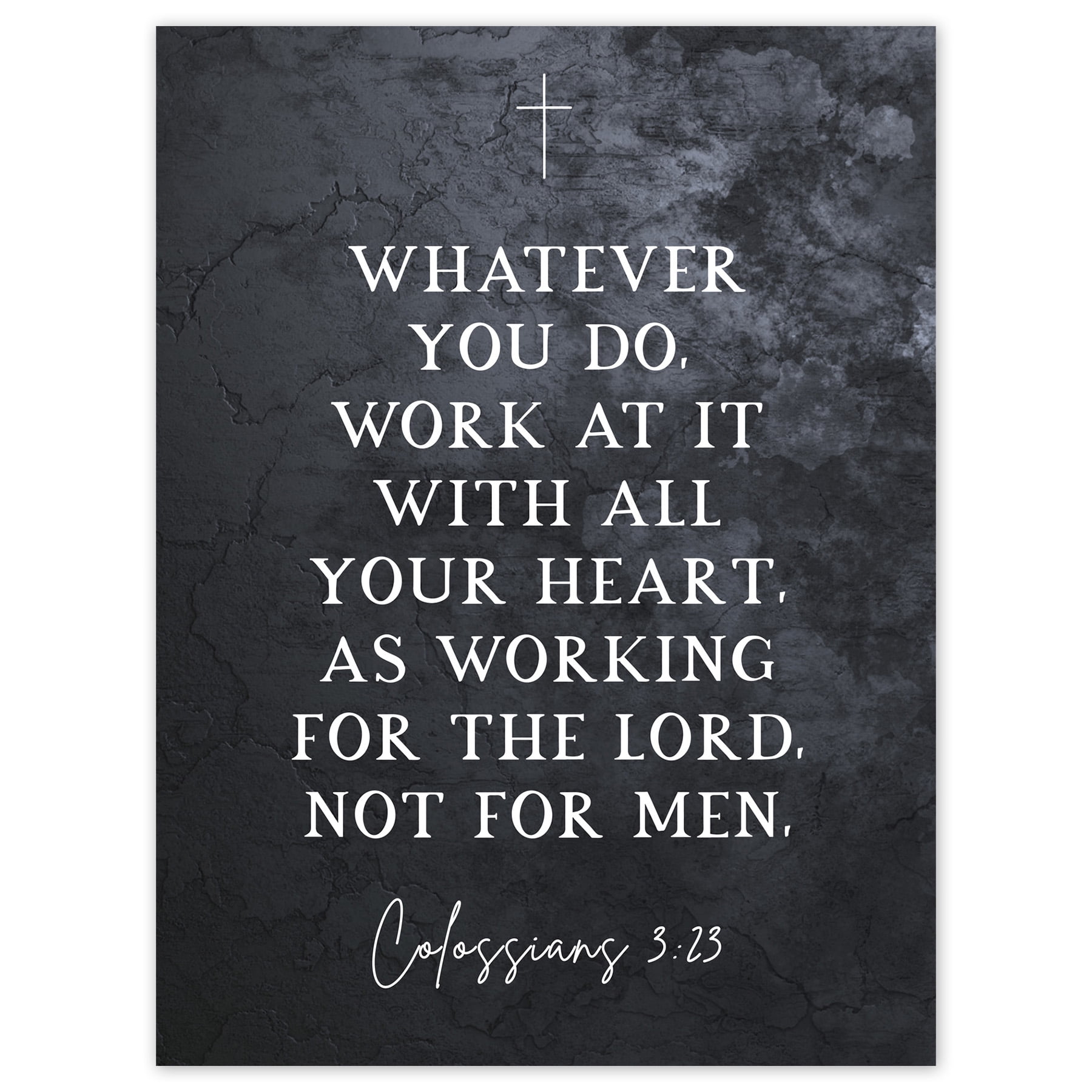 Colossians 3:23 Whatever You Do Work At it With All Your Heart Christian Bible Verse Quote ...