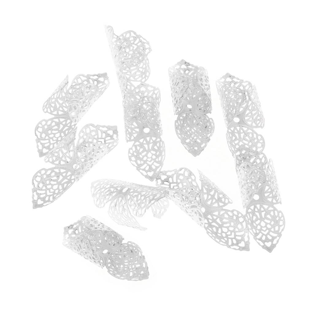 Pack of 10PCS Dreadlocks Braiding Beads, Sliver & Golden Metal Cuffs ...